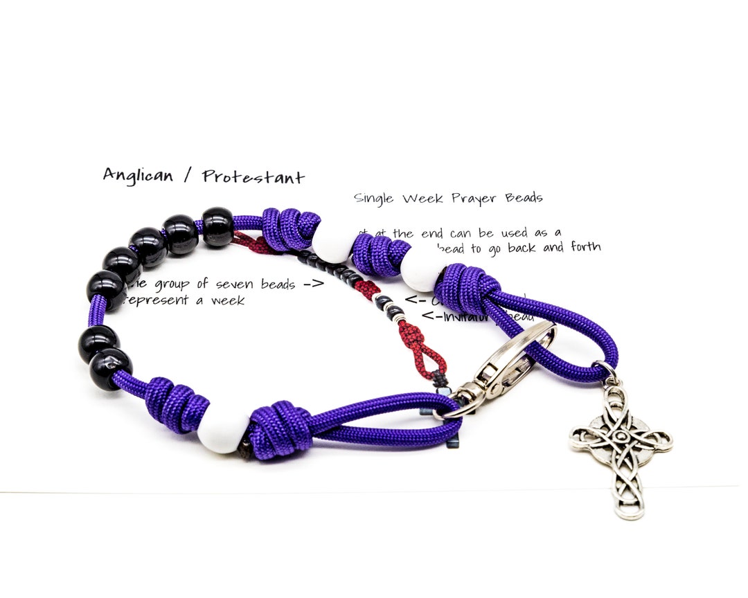 Anglican, Prayer Beads, Pocket Rosary, Auto Loop, Protestant, Episcopal ...