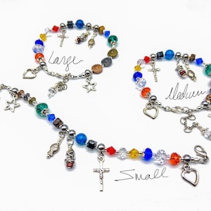 The Life of Jesus, the Story of Jesus, Charm Bracelet, Christian Story ...