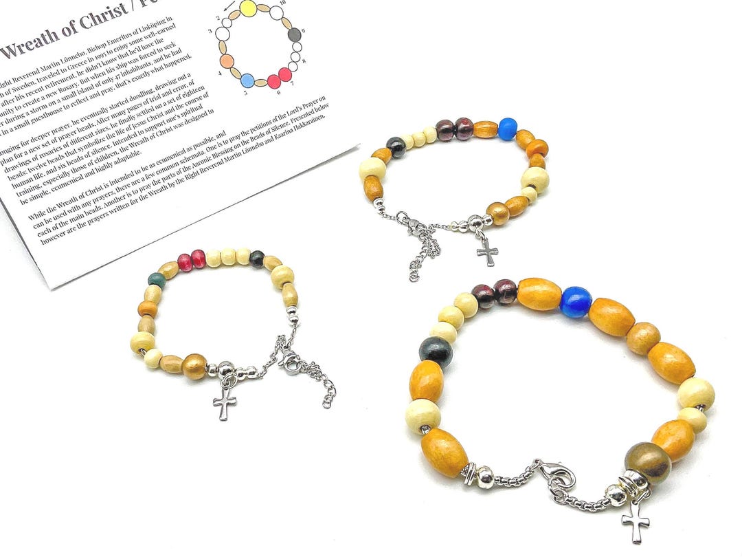 Lutheran, Wreath of Christ, Wood Beads, Pearls of Life, Lutheran Prayer ...