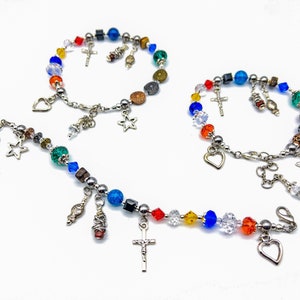 The Life of Jesus, the Story of Jesus, Charm Bracelet, Christian Story ...