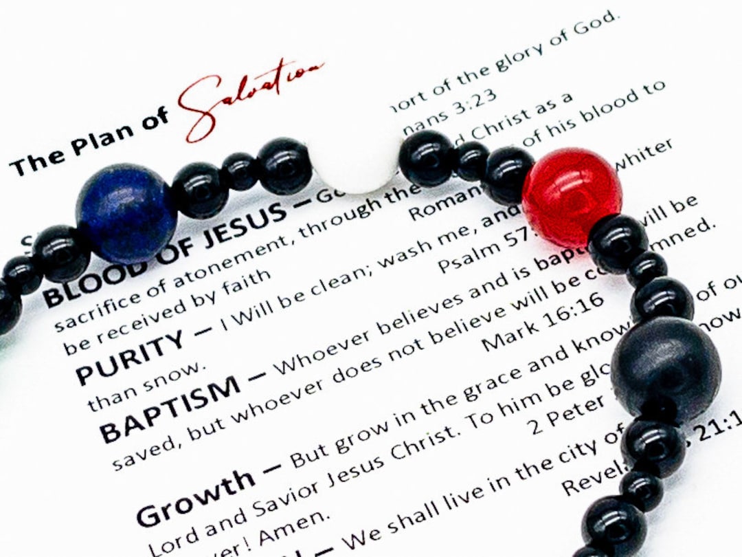 Salvation Bracelet, the Plan of Salvation, Natural Stone Salvation ...