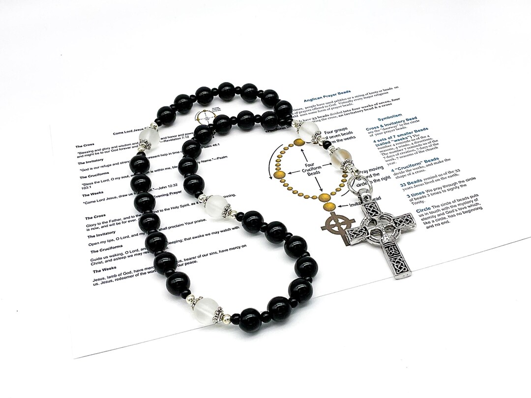 Anglican, Anglican Prayer Beads, Protestant Prayer Beads, Natural Stone ...
