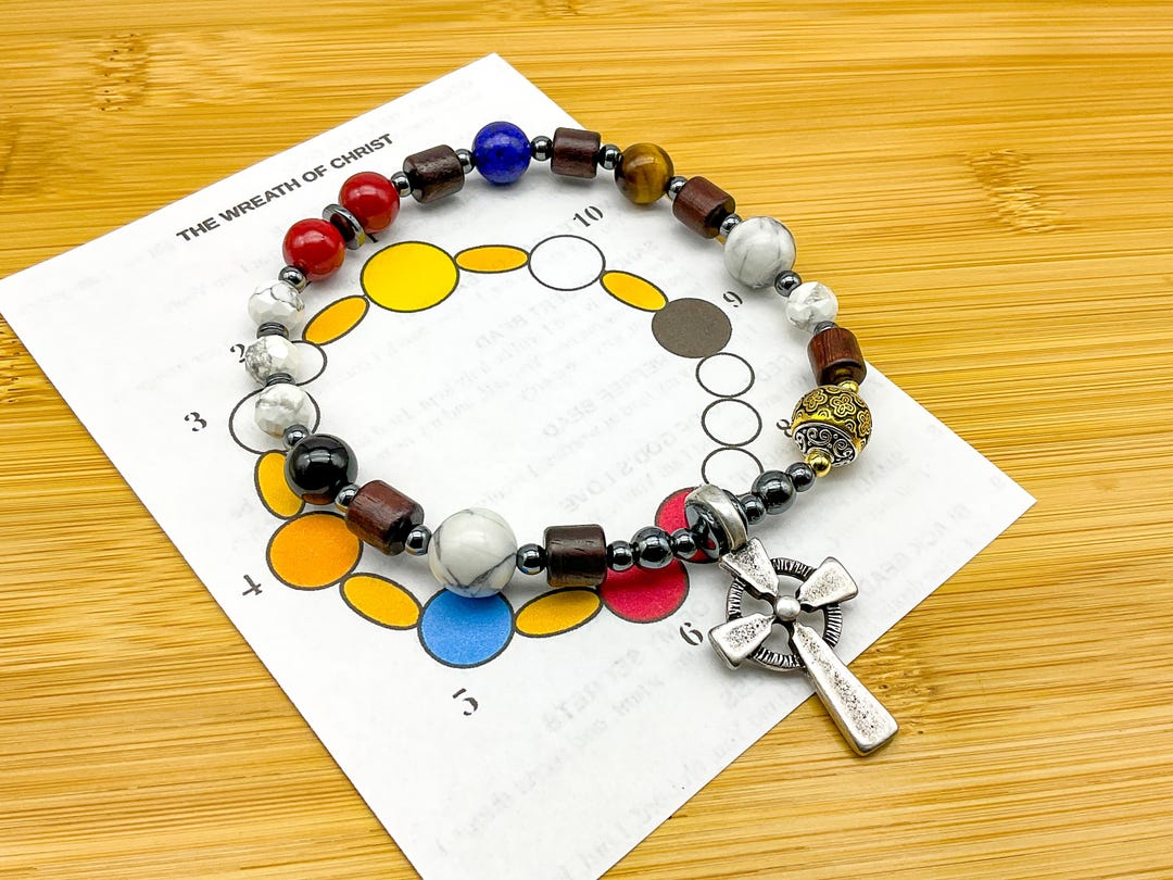 Wreath of Christ Chaplet, Lutheran Chaplet, Natural Stones, Lutheran ...