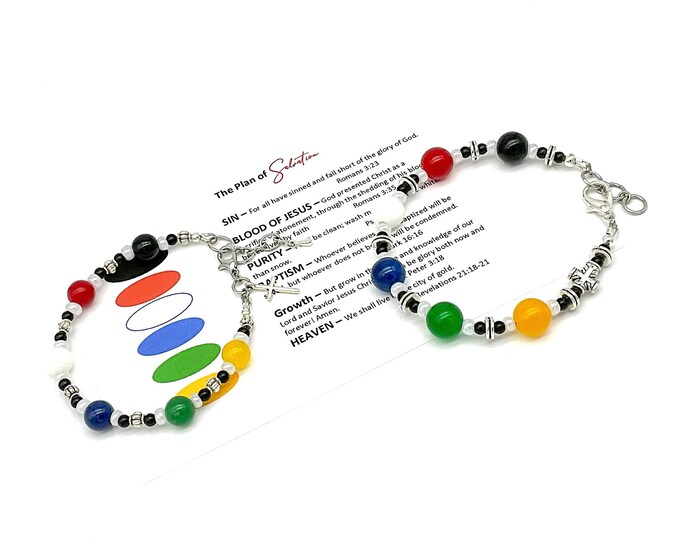 Salvation Prayer Bead Bracelet, Men’s Religious Gift, Gift for Her ...