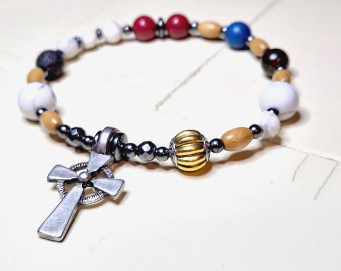 Wreath of Christ Chaplet, Lutheran Chaplet, Natural Stones, Lutheran ...
