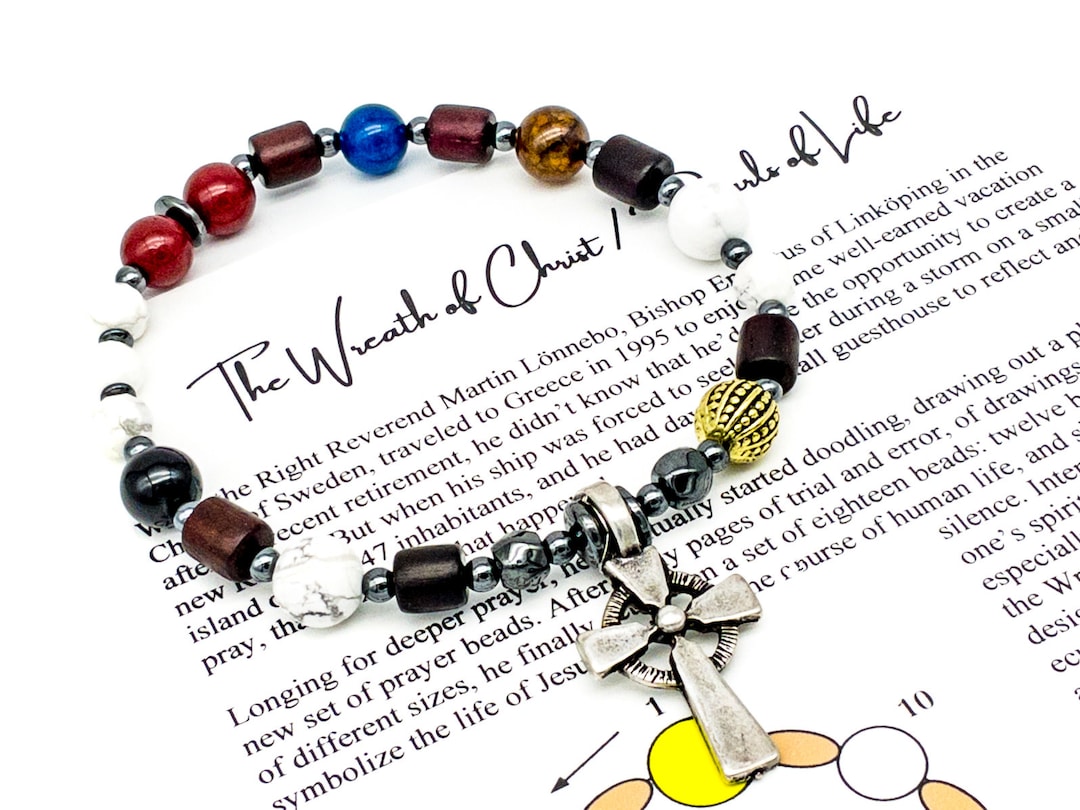 Wreath of Christ Chaplet, Lutheran Chaplet, Natural Stones, Lutheran ...