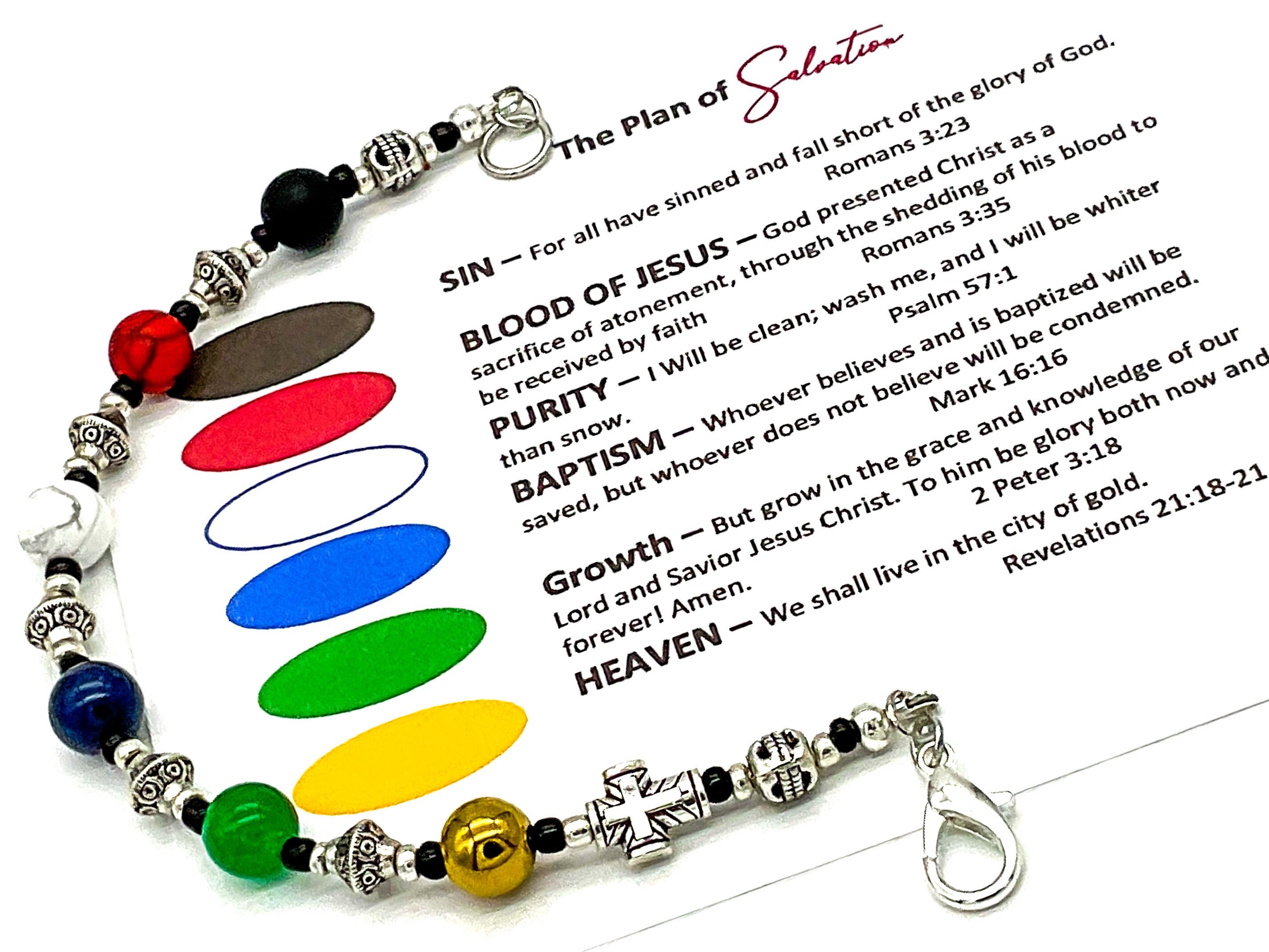 Salvation Prayer Bracelet Natural Stone Salvation Bracelet - Etsy