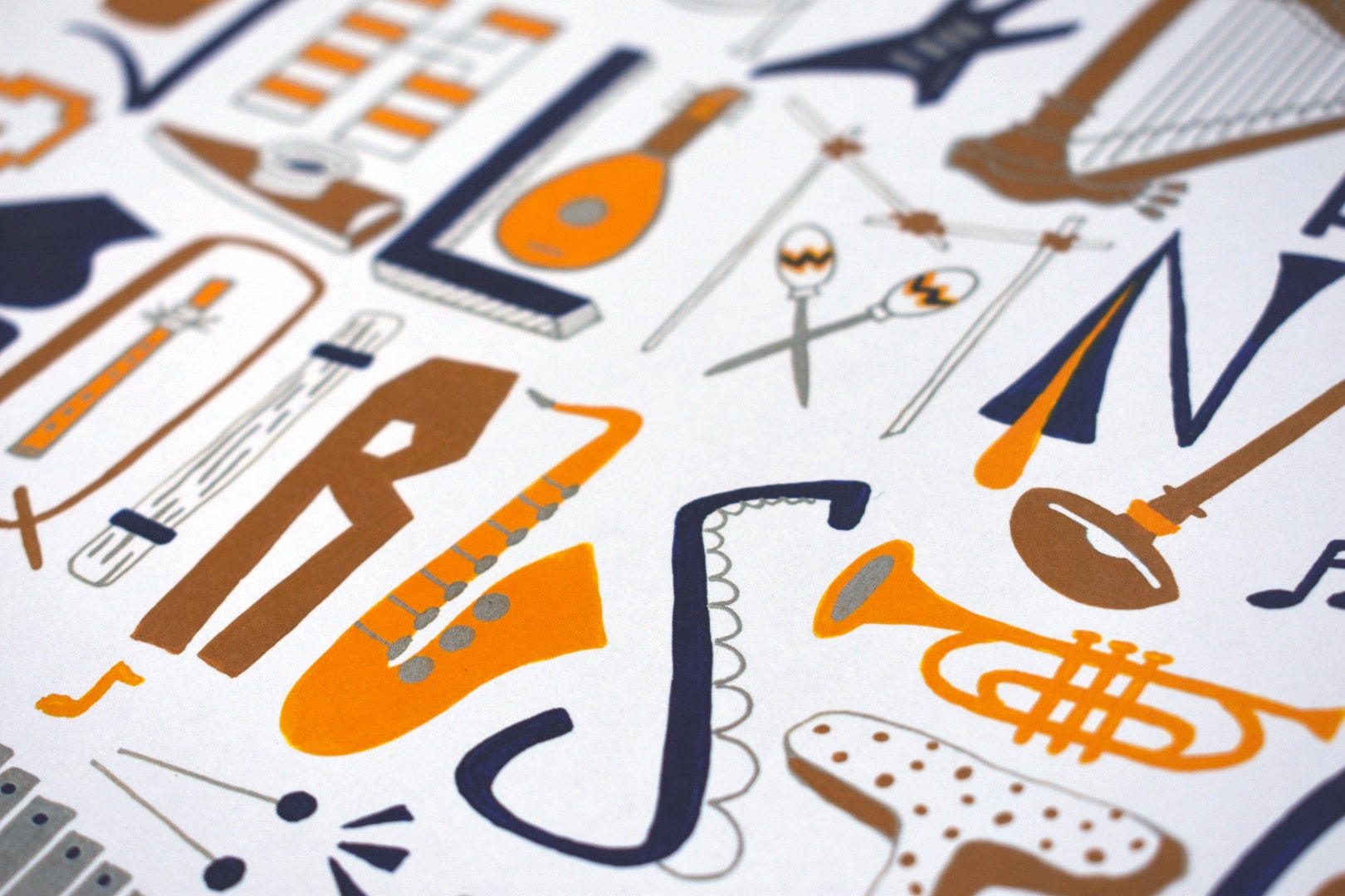 Music Alphabet, Music ABC Poster, Nursery Decor, School Decor, Kids ...