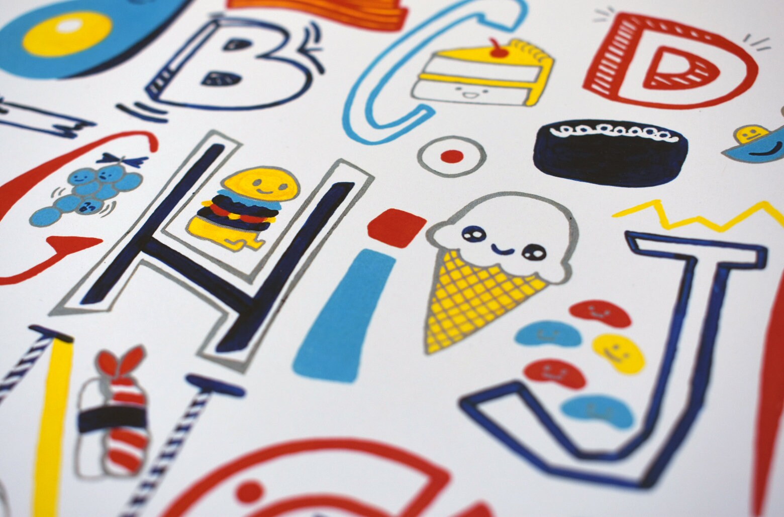 Food Alphabet, Food Art, Alphabet Poster, Nursery Decor, School Decor ...