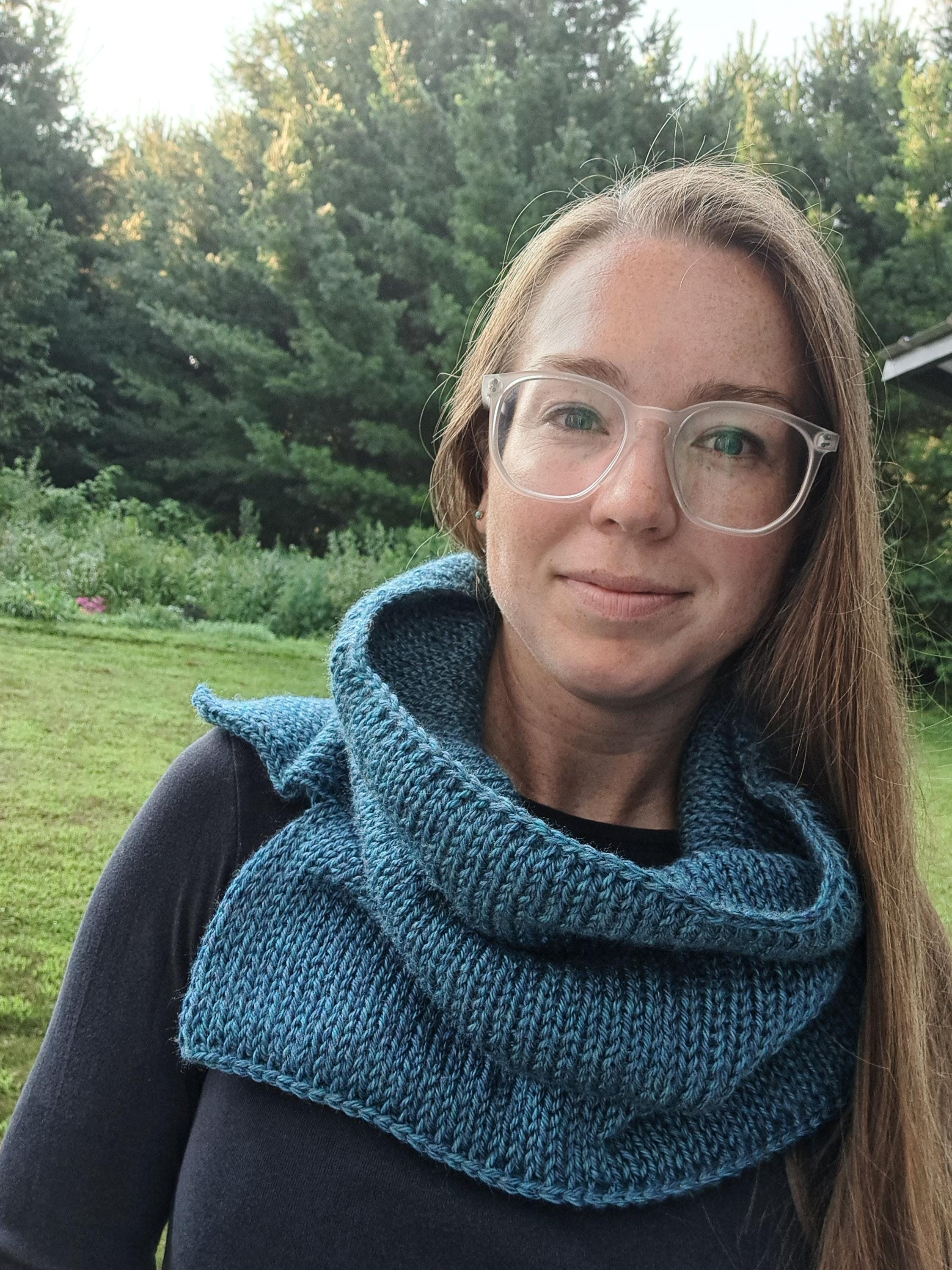 Driftless Split Cowl Circular Knitting Machine Pattern Sentro Knit Gift ...