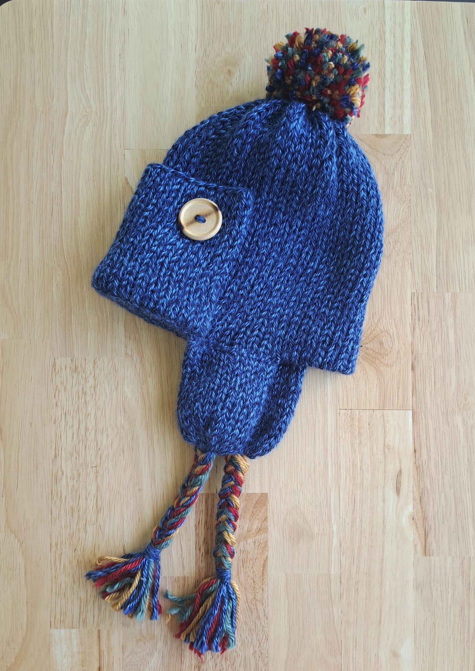 Aviator Hat Circular Knitting Machine Pattern Sentro Knit Gift Quick ...