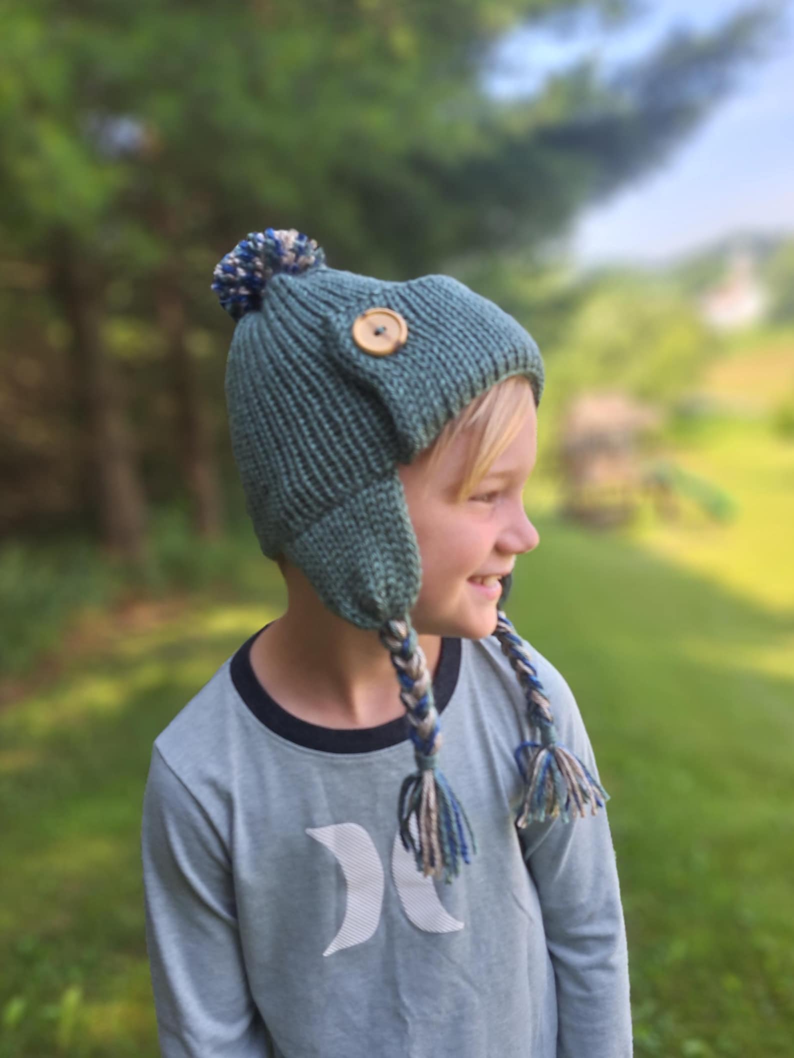 Aviator Hat Circular Knitting Machine Pattern Sentro Knit Gift Quick ...