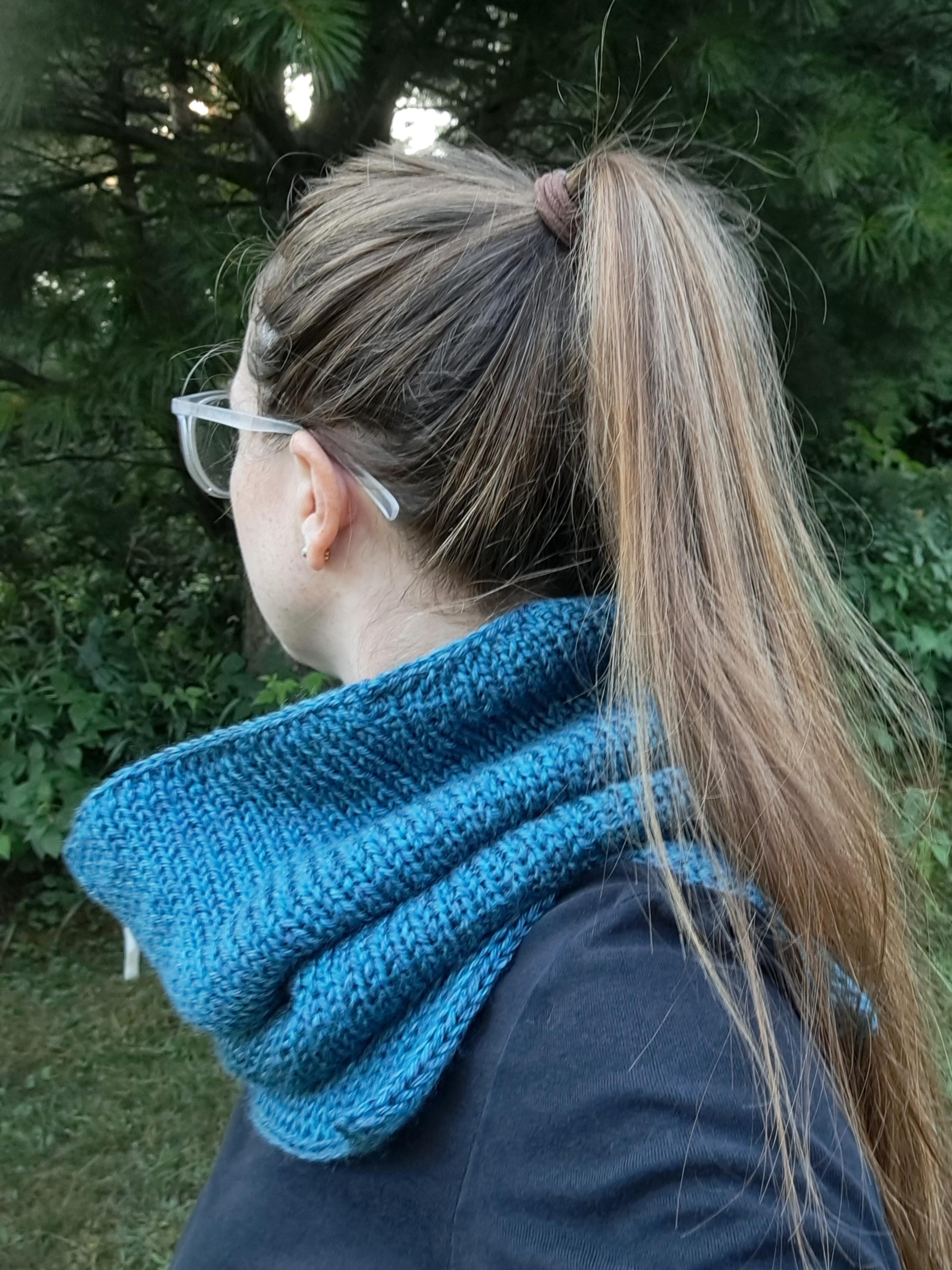 Driftless Split Cowl Circular Knitting Machine Pattern Sentro Knit Gift ...