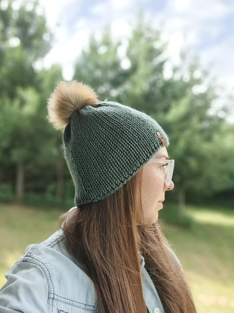 Large Hat Circular Knitting Machine Pattern Sentro Knit Gift Quick ...