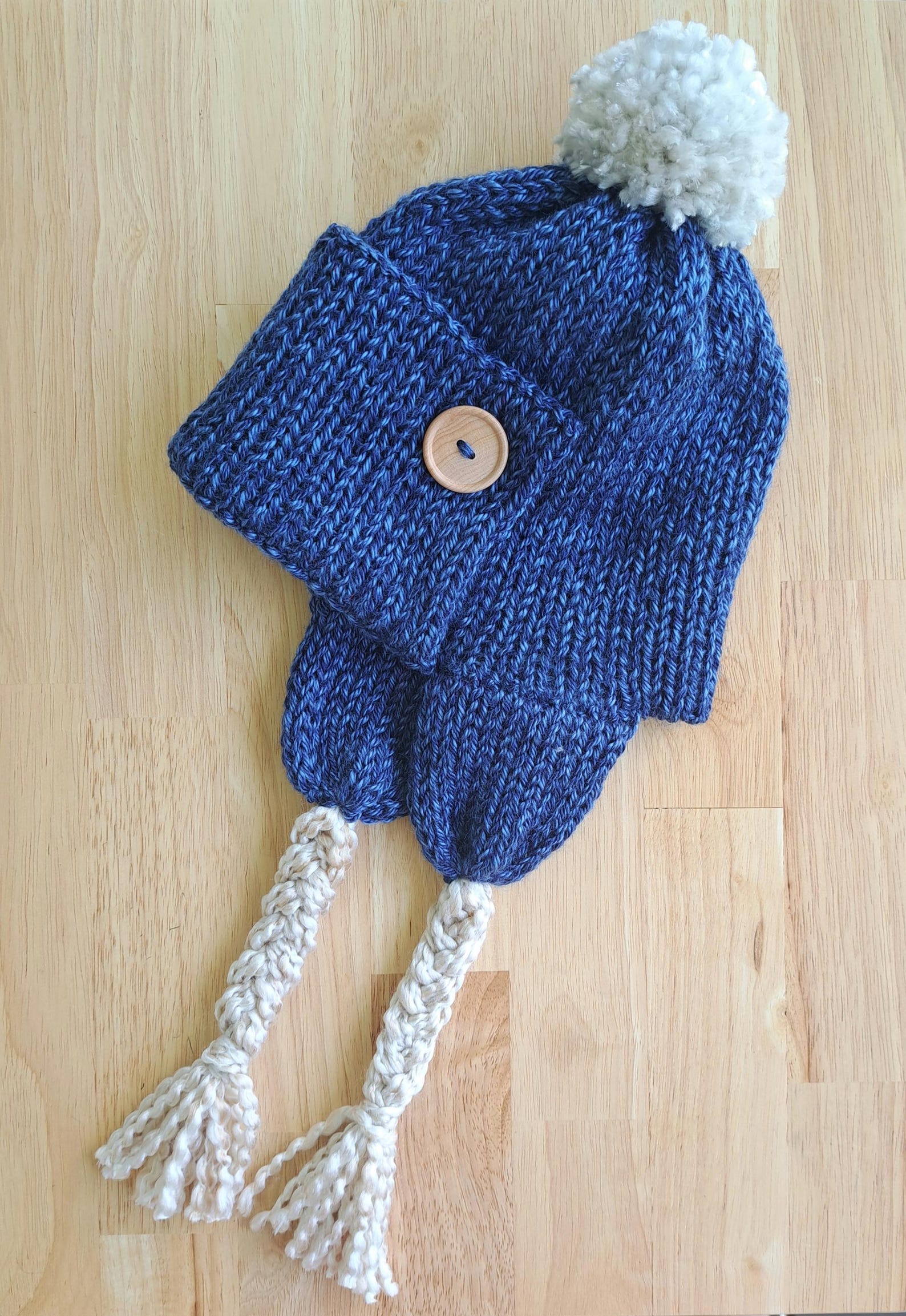 Aviator Hat Circular Knitting Machine Pattern Sentro Knit Gift Quick ...