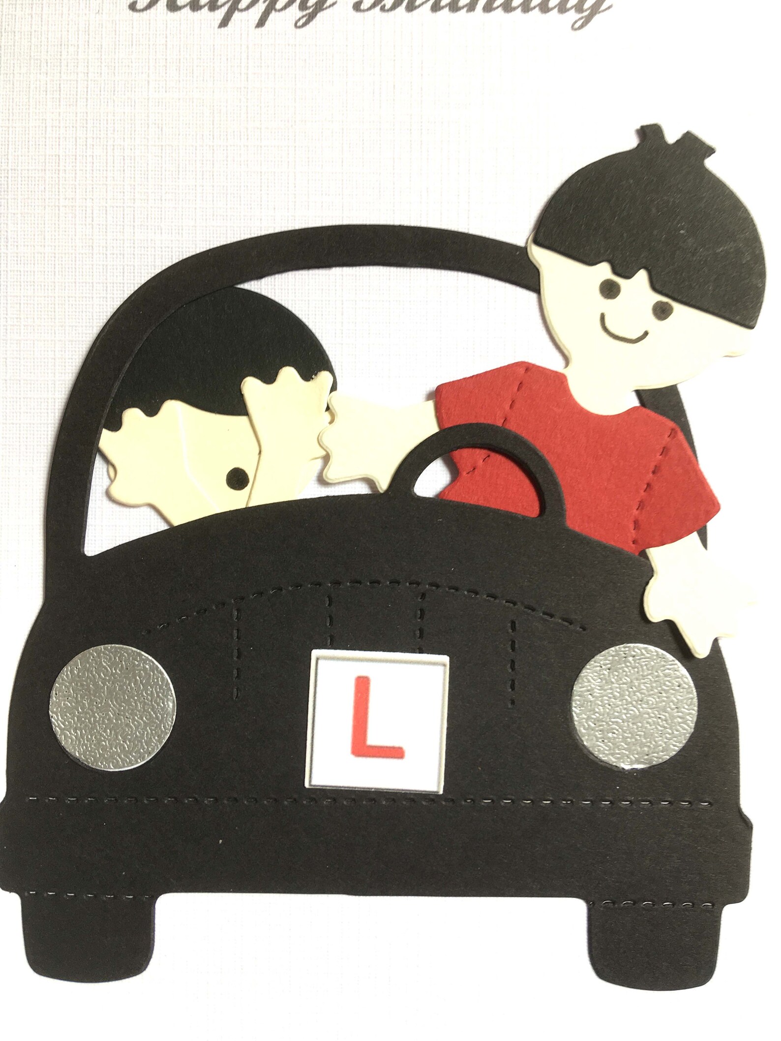 Handmade Personalised Birthday Card-men's Learner Driver 17th Birthday ...