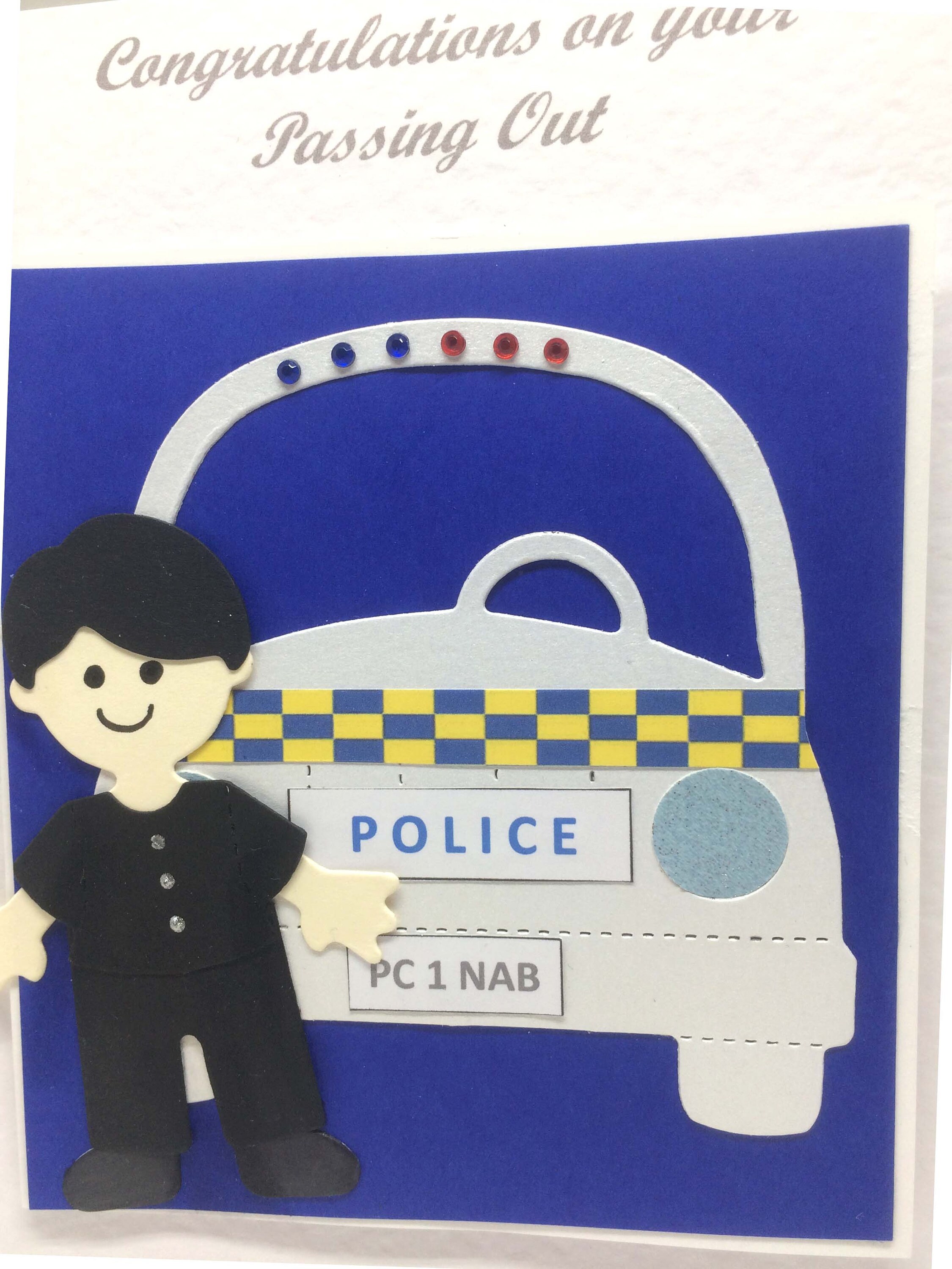 Handmade Personalised Police Passing Out Graduation Card - Male (P223 ...