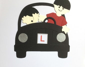 Handmade Personalised Birthday Card-girl's Learner Driver - Etsy