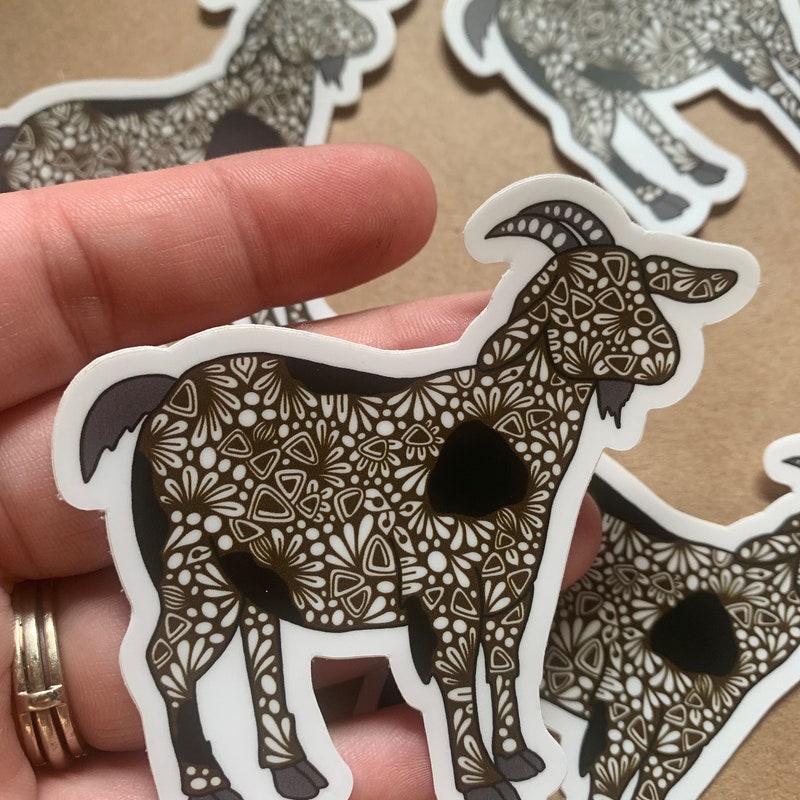 Zentangle Goat - Etsy