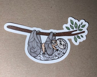 Sloth Printable Stickers Sloth Sticker Sheet Sloth Sticker - Etsy