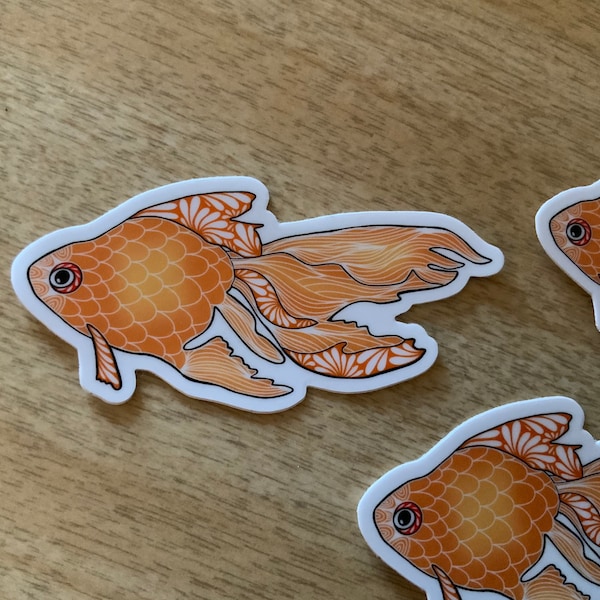 Goldfish Sticker - Etsy