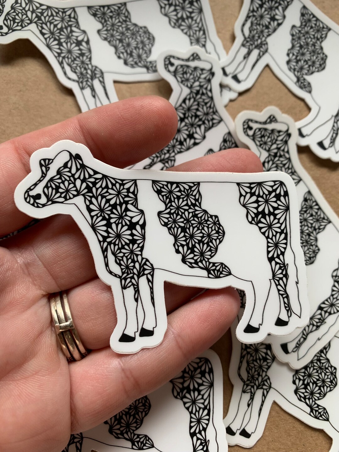 Cow Sticker! - Etsy