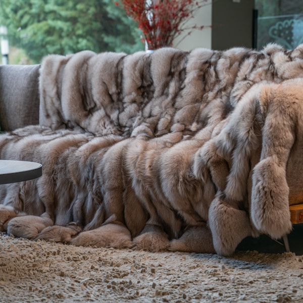 Faux Fur Bedspread - Etsy