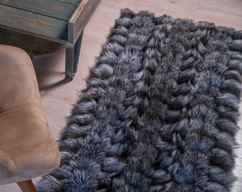 Real Fox Area Rug - Etsy