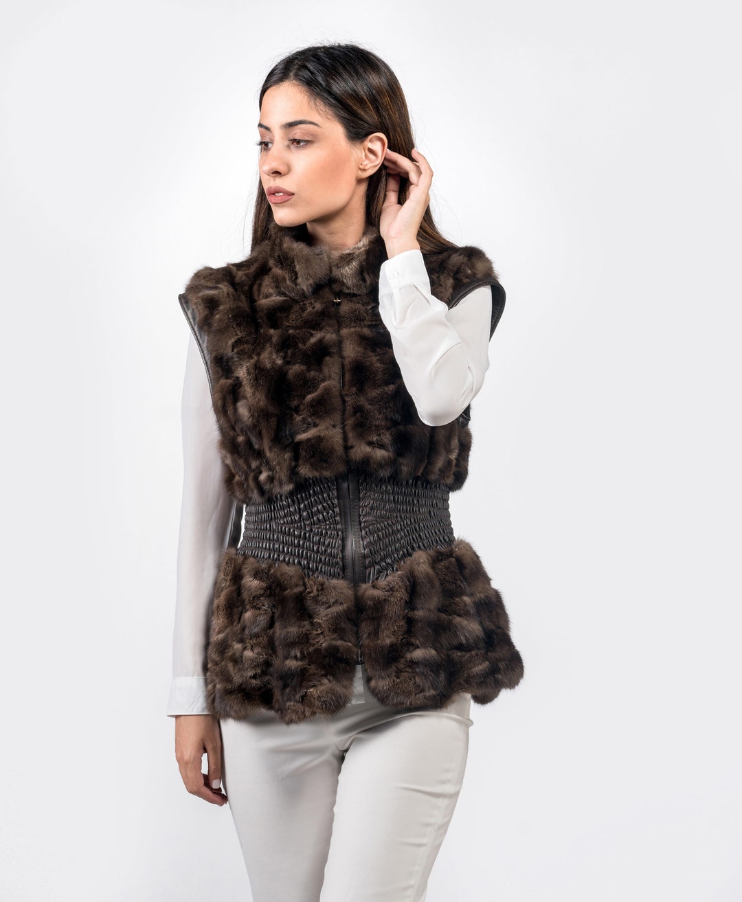Sable Fur Vest/handmade/luxury Gift/women Fur Fashion /women Collection/by Askio Fashion Furs - Etsy