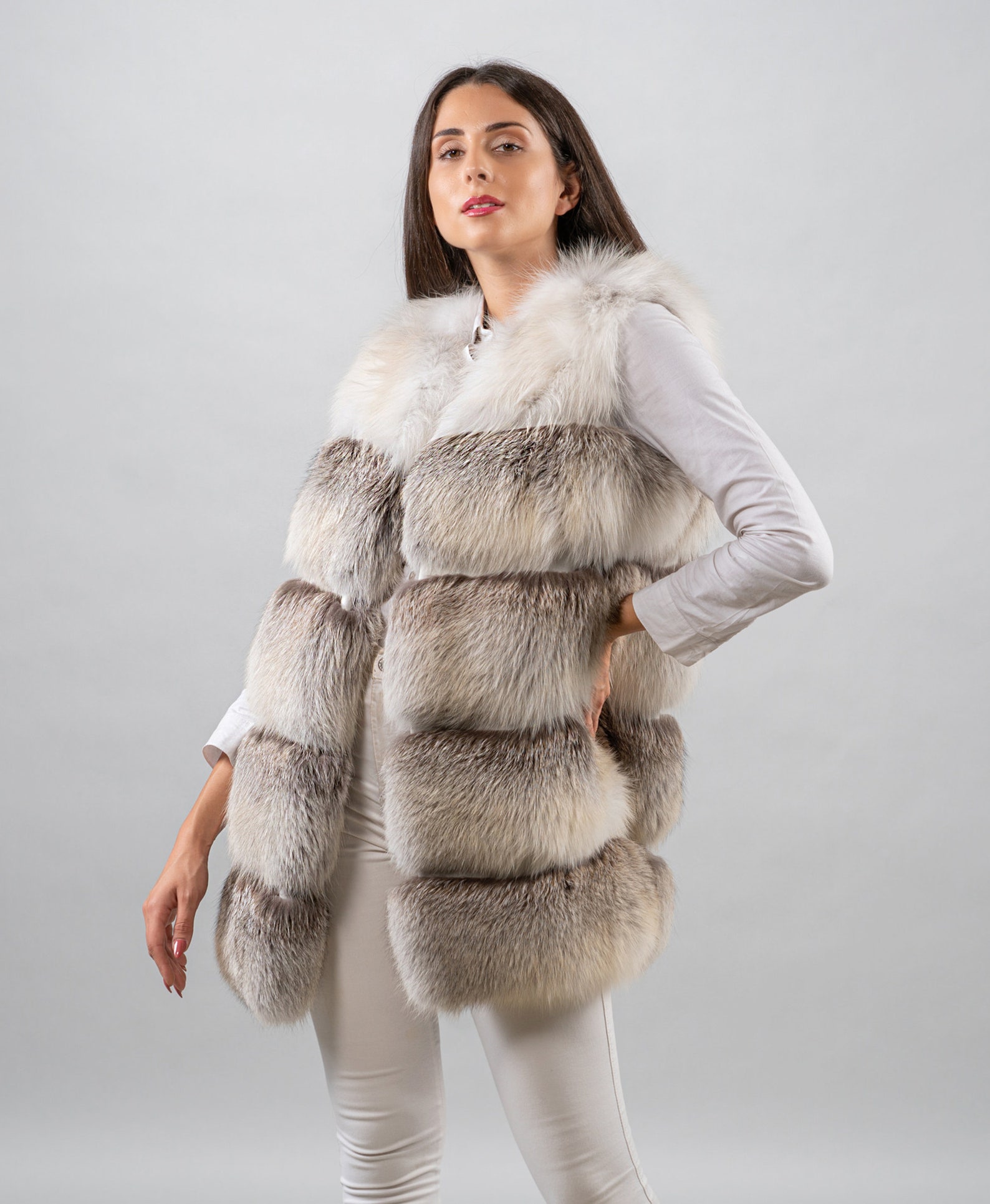 Special Fox Furs Vest/premium Quality./directly From Manufacturer ...
