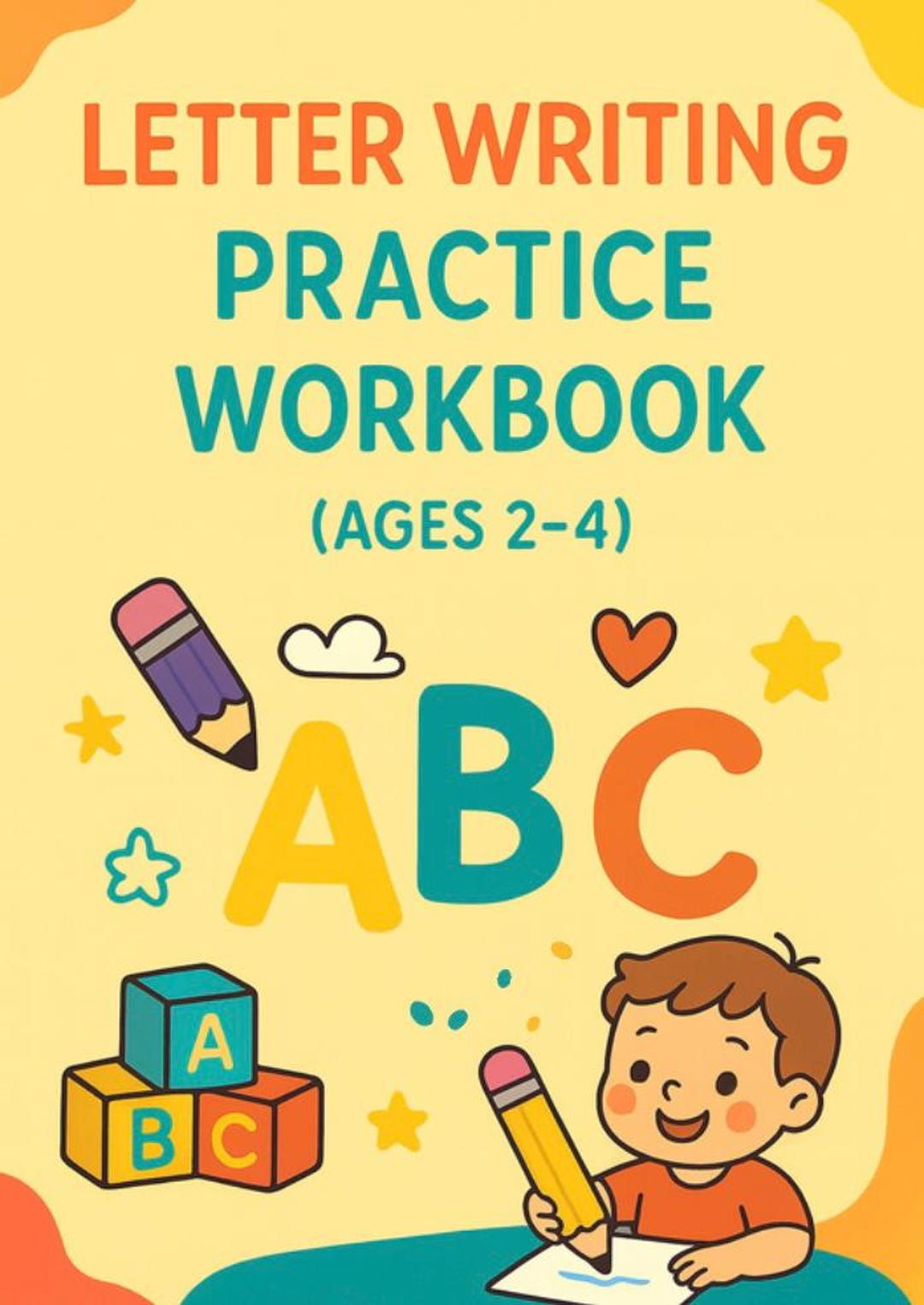 Letter Writing Practice for Ages 2-4 - Etsy