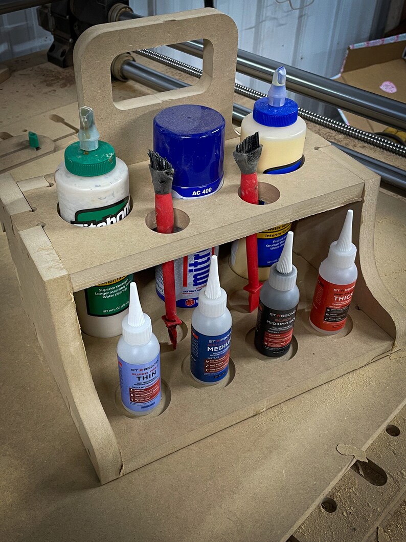 Glue Caddy CNC Plans With Handle – French Cleat Design - Etsy