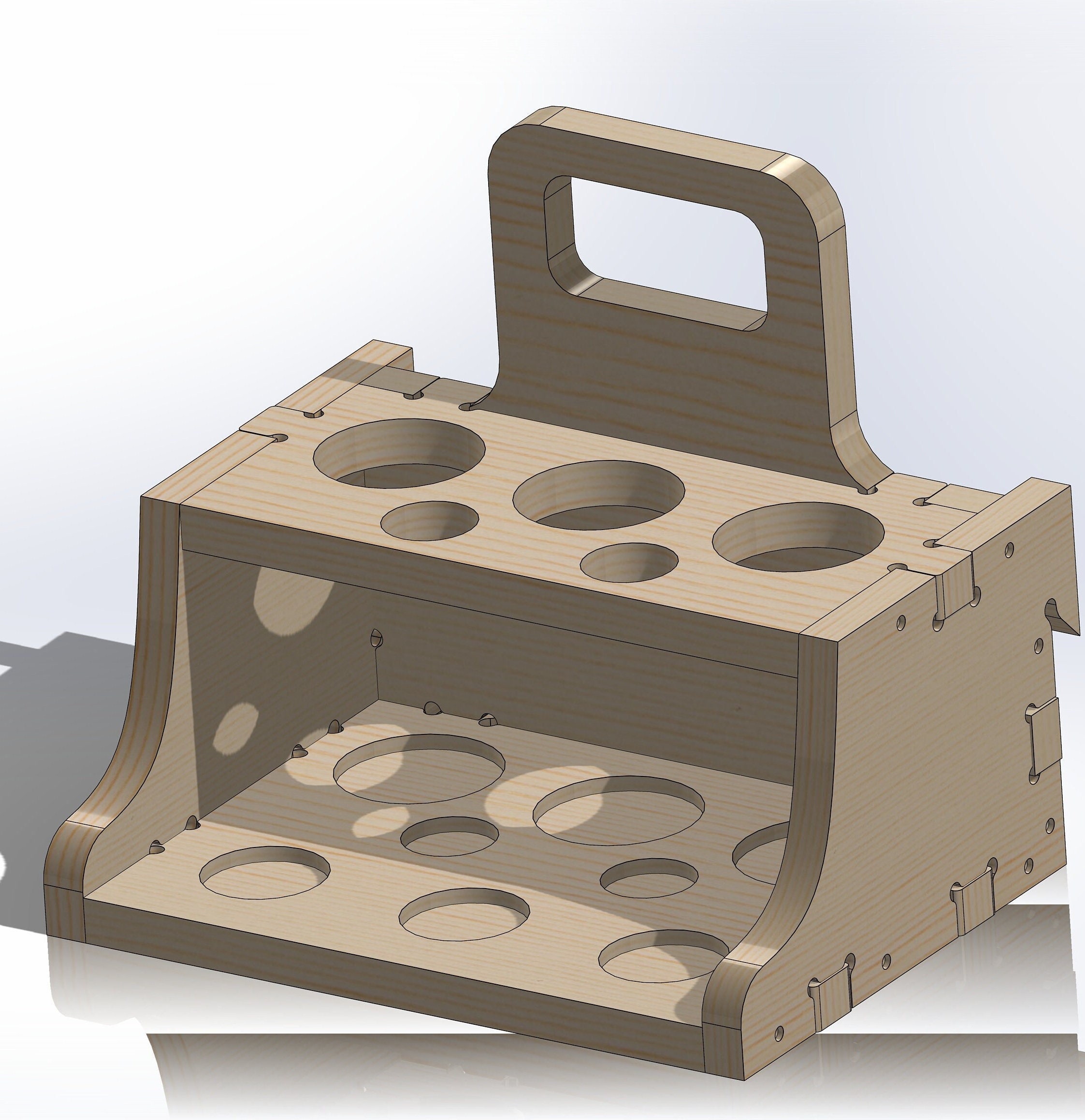 Glue Caddy CNC Plans With Handle – French Cleat Design - Etsy