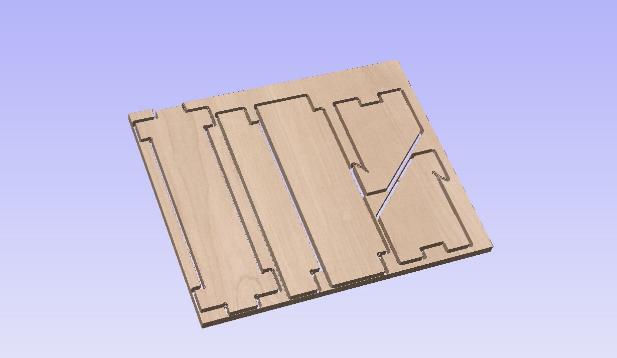 Medium Shelf French Cleat Storage Design Files for CNC .ai, .dxf, .eps ...
