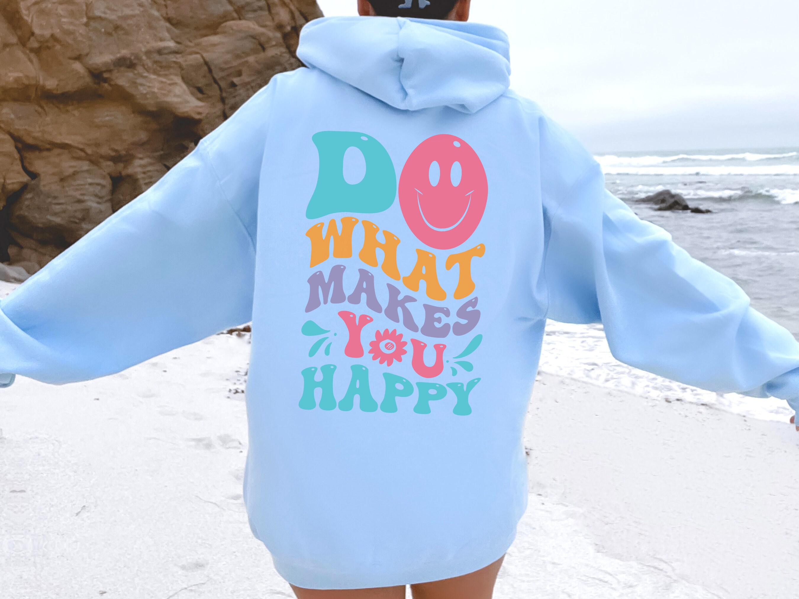 Do What Makes You Happy Hoodie Aesthetic Hoodie Trendy - Etsy