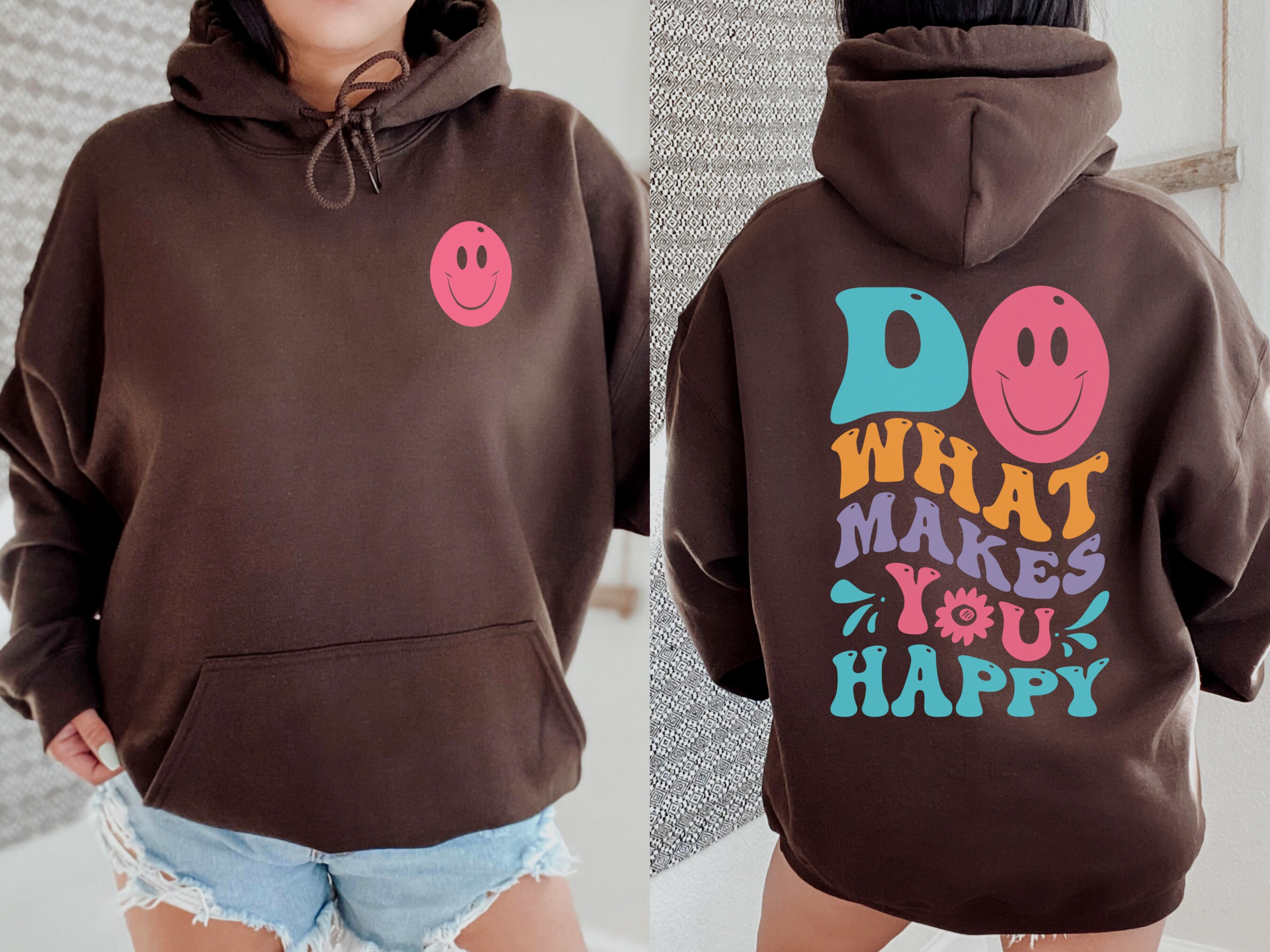 Do What Makes You Happy Hoodie Aesthetic Hoodie Trendy - Etsy