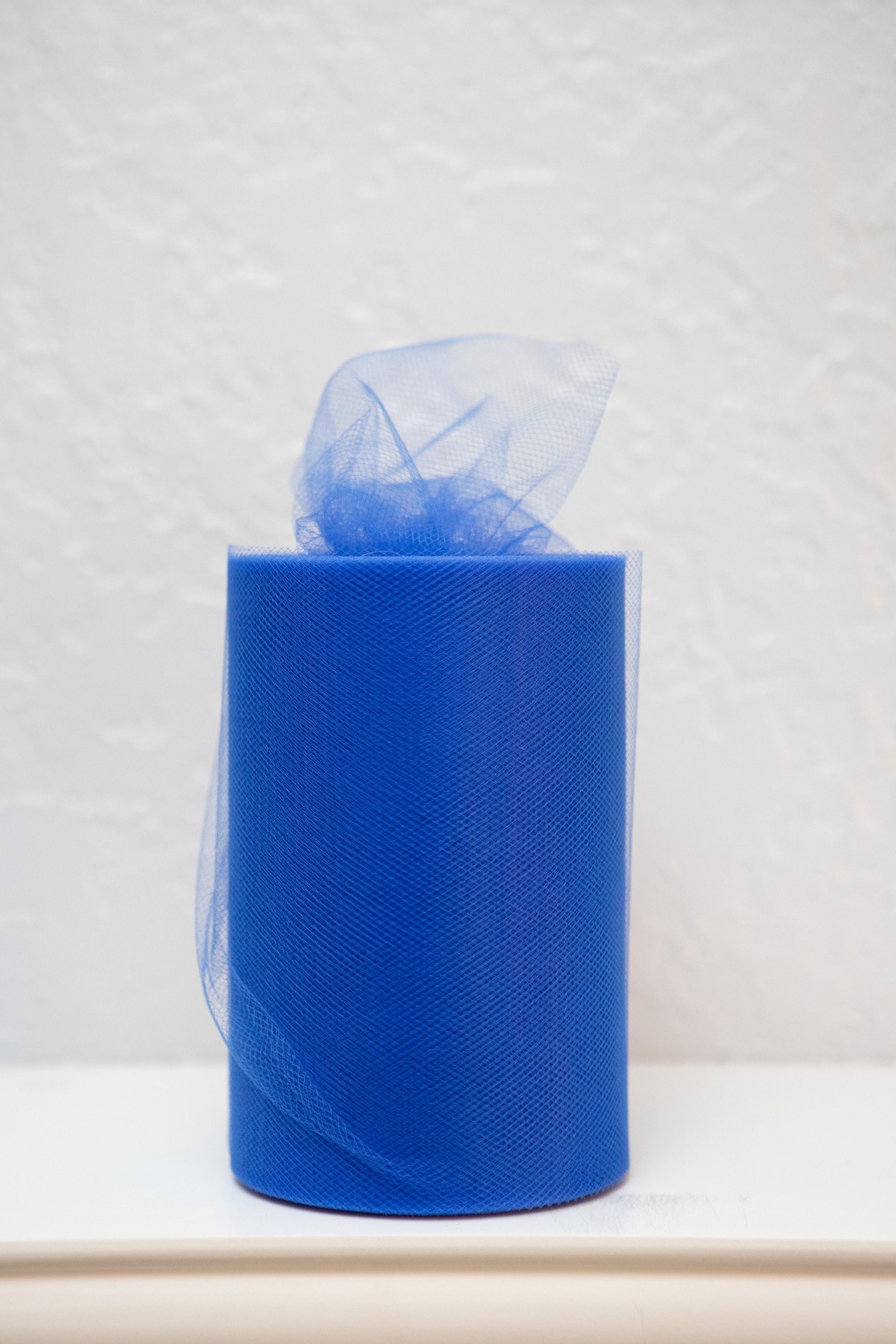 Rollo de tul azul 6x100 yardas tela de tutú azul real | Etsy