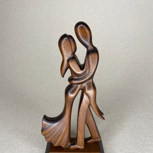 Linden Wood Dancing Couple Sculpture, Dance Teacher Gift - Etsy