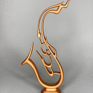 Hand Carved Linden Wood Saxophone Sculpture, 11 Inch - Etsy