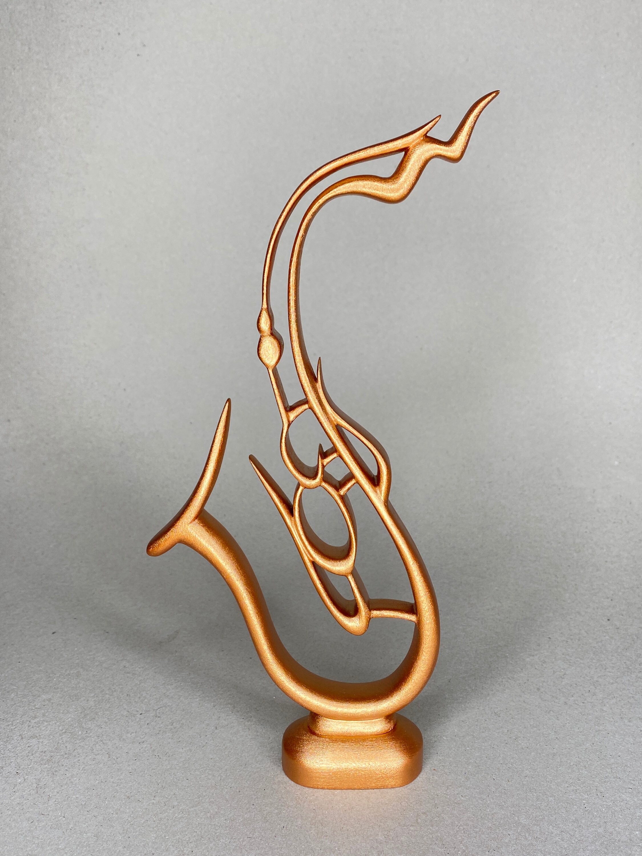Hand Carved Linden Wood Saxophone Sculpture, 11 Inch - Etsy