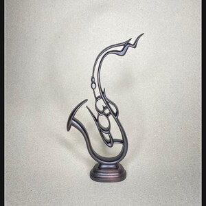 Hand Carved Linden Wood Saxophone Sculpture, 11 Inch - Etsy
