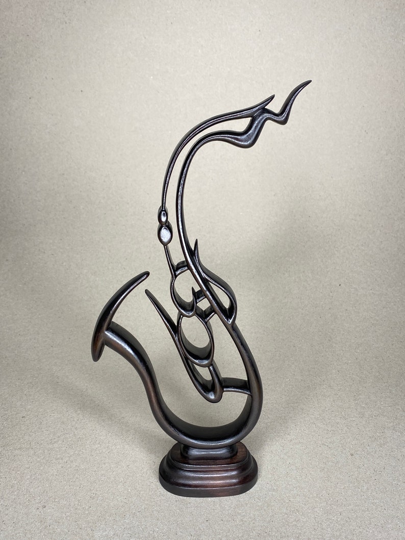 Hand Carved Wooden Saxophone 11 Inches, Gift Idea for Saxophonist ...