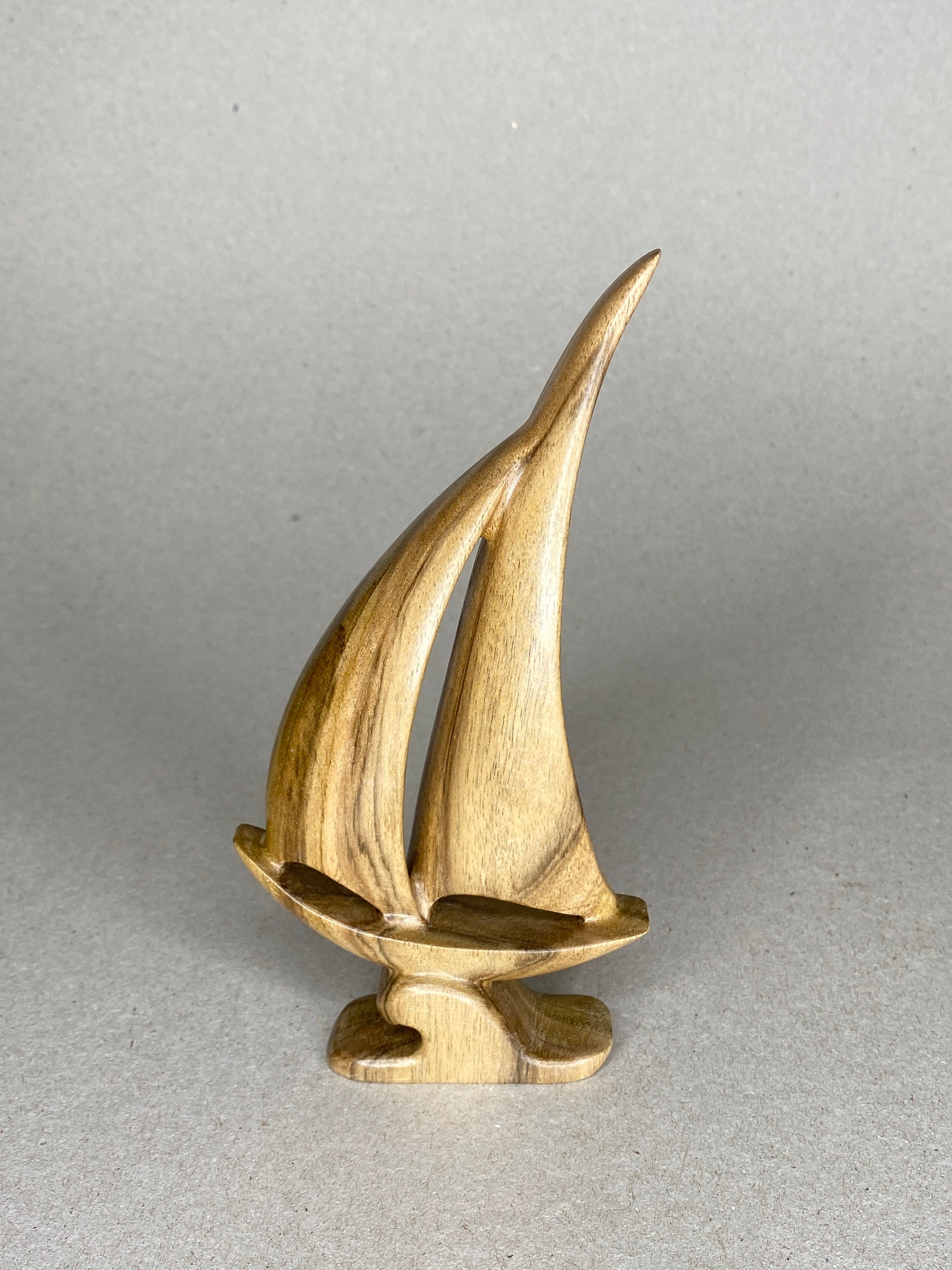 Sail on the Wave Wooden Sailboat 11 Inches Hand Carved - Etsy Australia