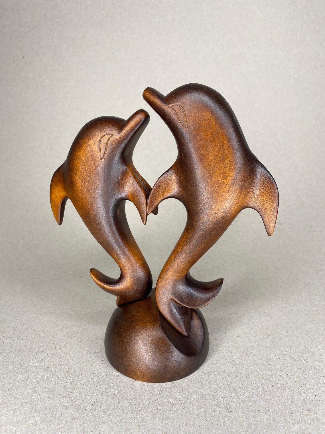 Wooden Dolphins Wood Carving Dolphin Sculpture Dolphin - Etsy