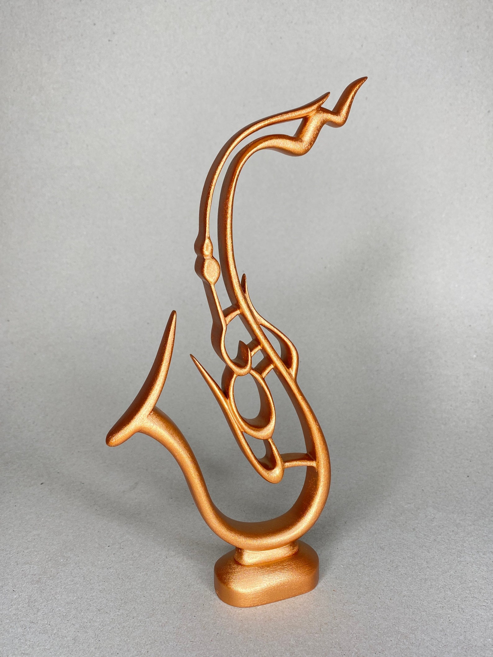 Hand Carved Linden Wood Saxophone Sculpture, 11 Inch - Etsy