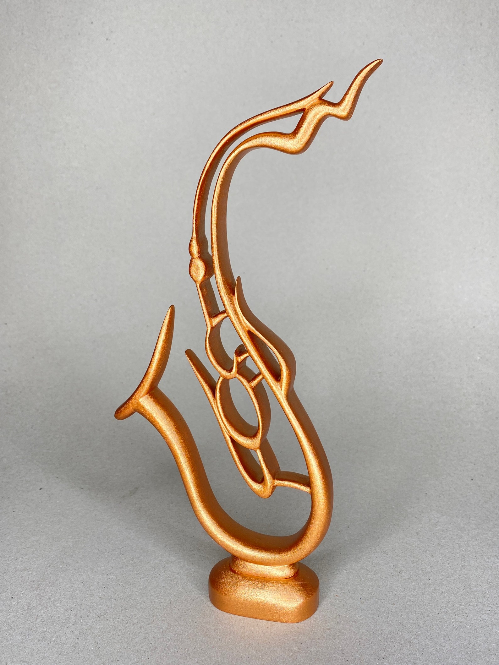Hand Carved Linden Wood Saxophone Sculpture, 11 Inch - Etsy