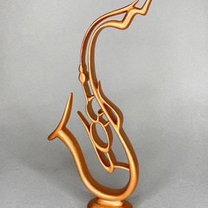 Hand Carved Linden Wood Saxophone Sculpture, 11 Inch - Etsy