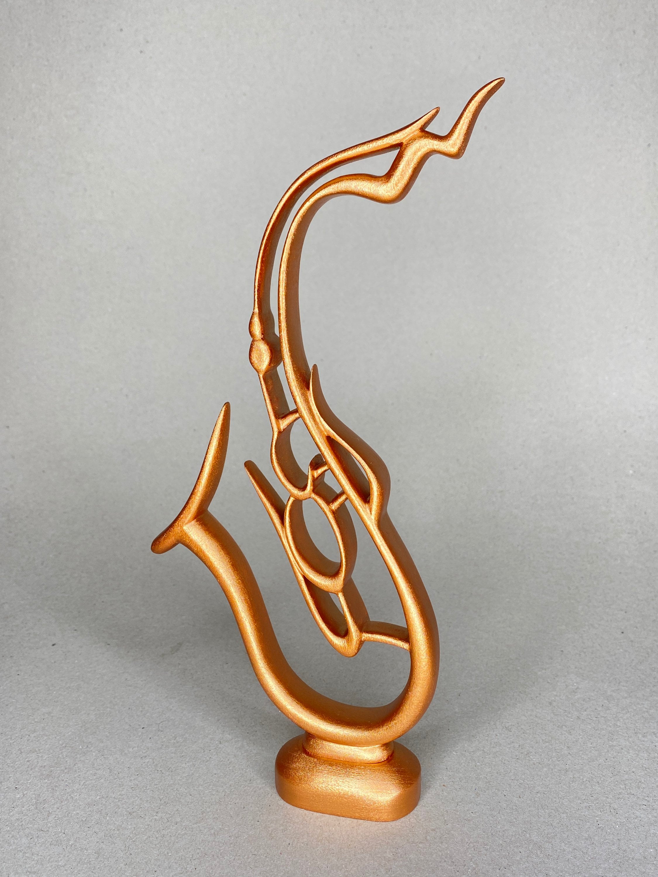Hand Carved Linden Wood Saxophone Sculpture, 11 Inch - Etsy