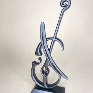 Linden Violin, Wooden Sculpture Gift Idea for Music Lover, Musical ...