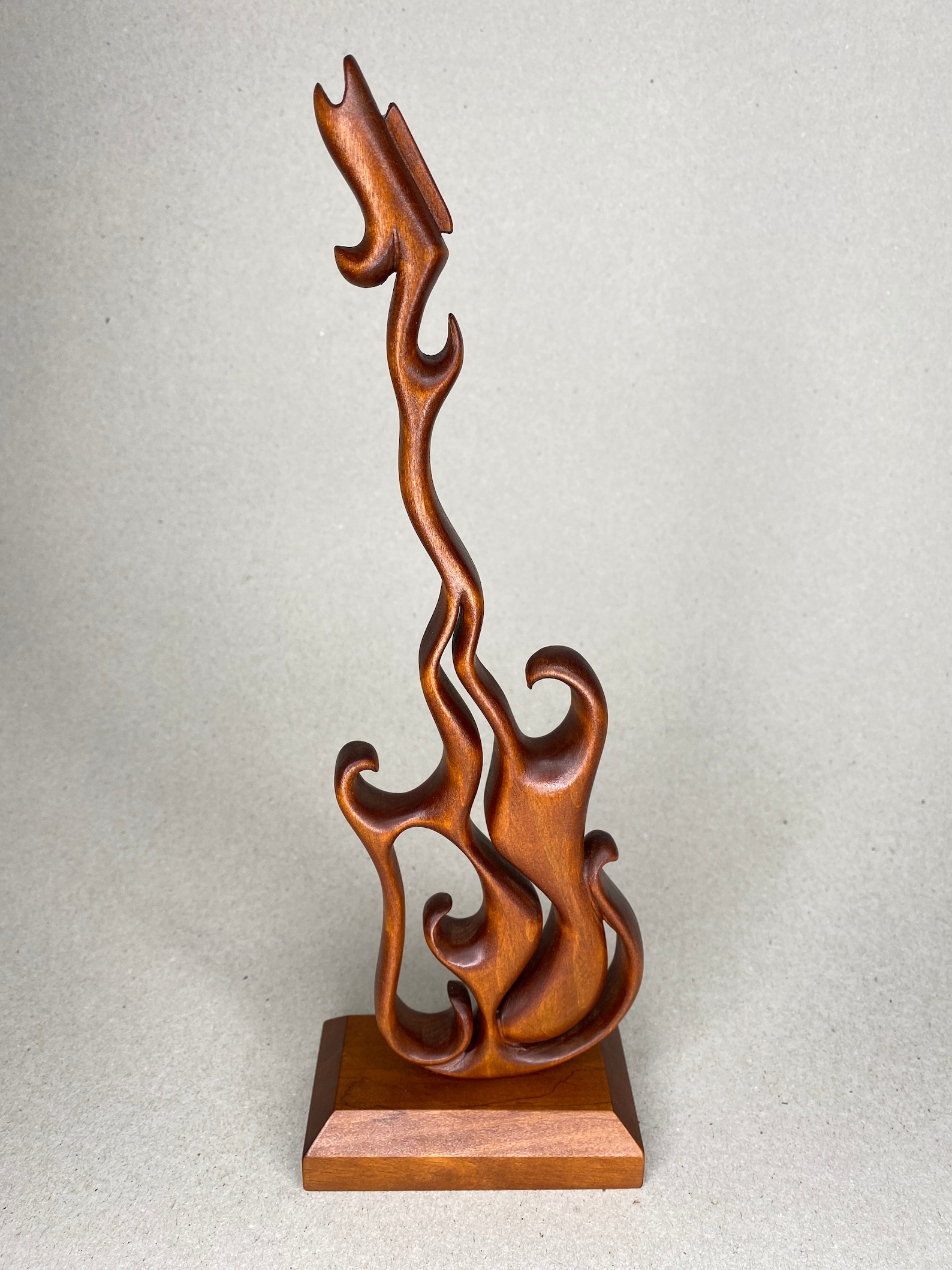 Guitar Sculpture, Wooden Guitar Figurines on Stand, Wooden Art Gift for ...